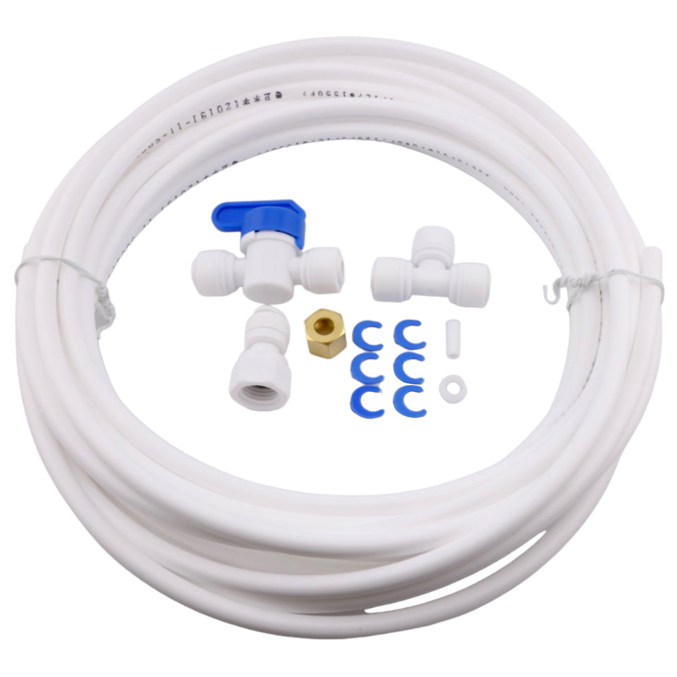 Ice Maker Installation Kit with 25 Feet of Plastic Tubing and Fittings ...