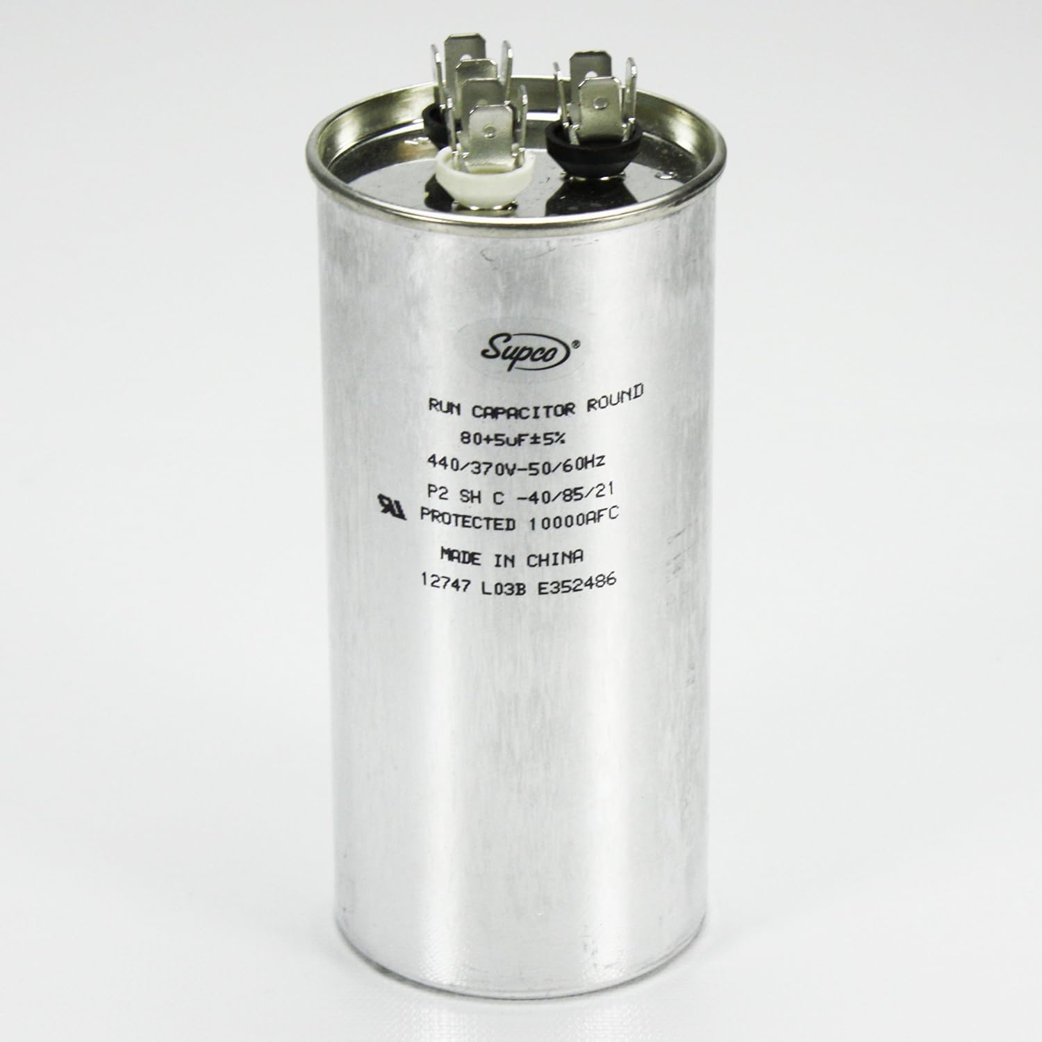 80+5 MFD 440v 440 Volt 50/60 Hz Round Dual Motor Capacitor for Goodman ...